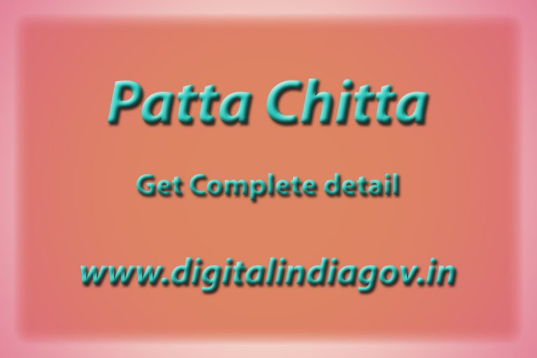 Chitta, Chitta Land Records, Patta Chitta - DIGITAL HELP