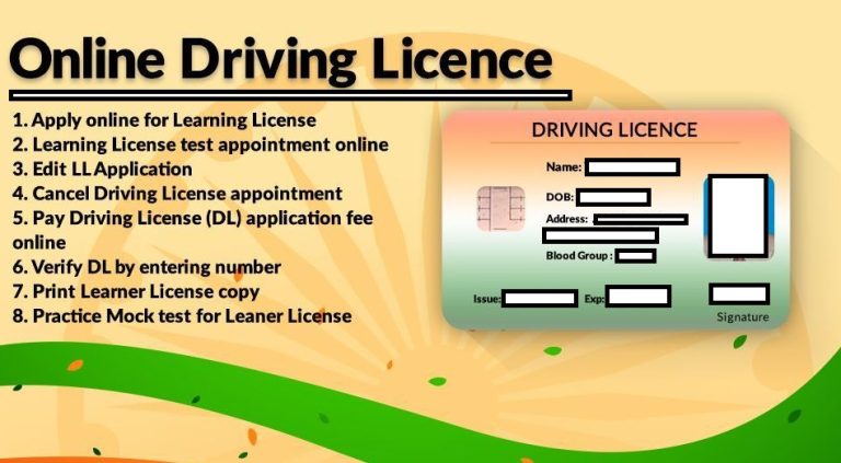 Driving Licence Online Apply, Check Status, Renewal, Document Required