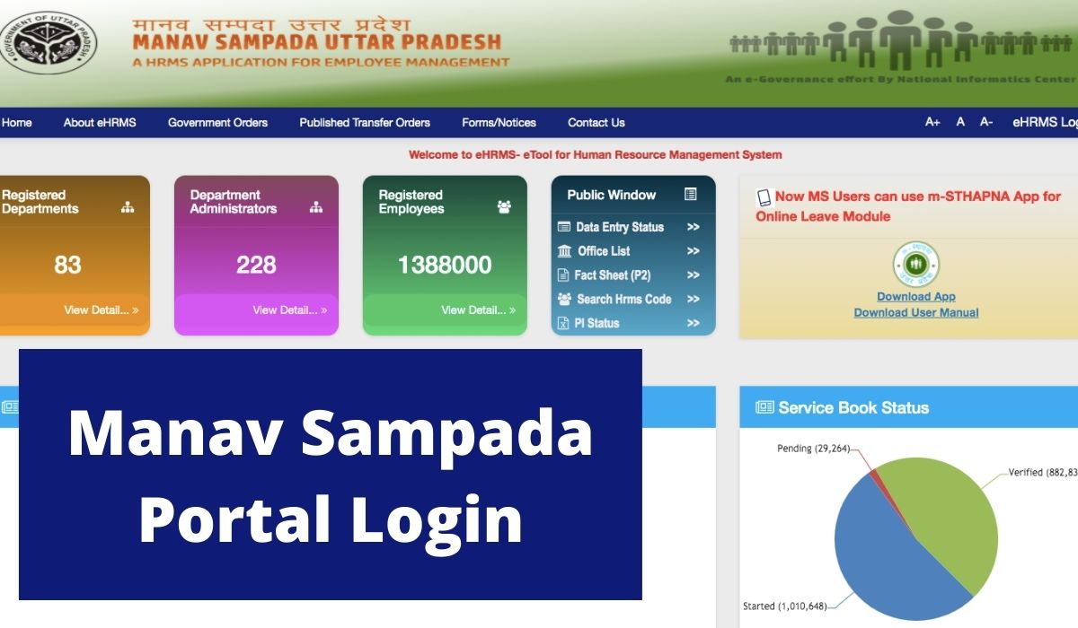 eHRMS Portal, Manav Sampada Portal Benefits, Services Available, Apply Now