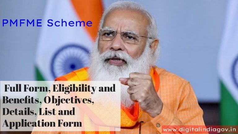 PMFME Scheme Full Form, Eligibility , Benefits, Objectives,status