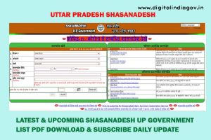 UP Shasanadesh, Online Check, Download & Eligibility